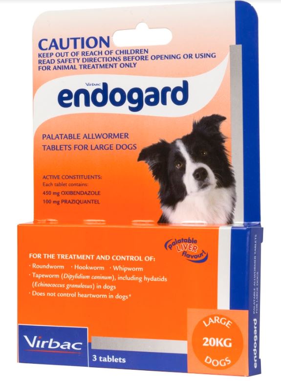VIRBAC ENDOGARD DOG 20KG 3TABS – Our Outlet