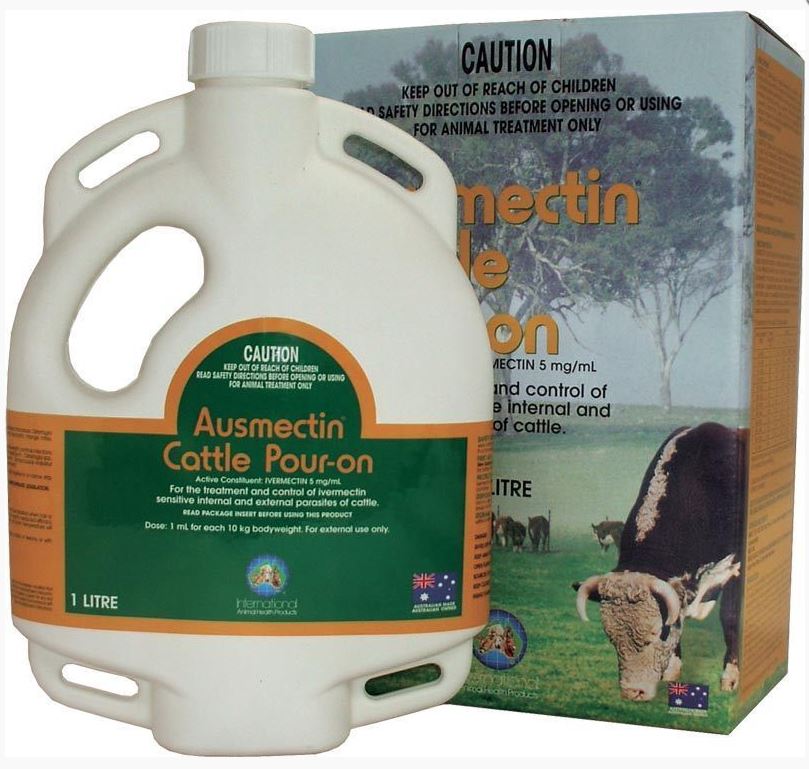 INTERNATIONAL ANIMAL HEALTH AUSMECTIN CATTLE POUR ON 1L – Our Outlet